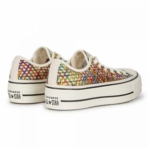 Converse | Shoes | Converse All Star Lift Ox Woven Crochet Low Platform ...